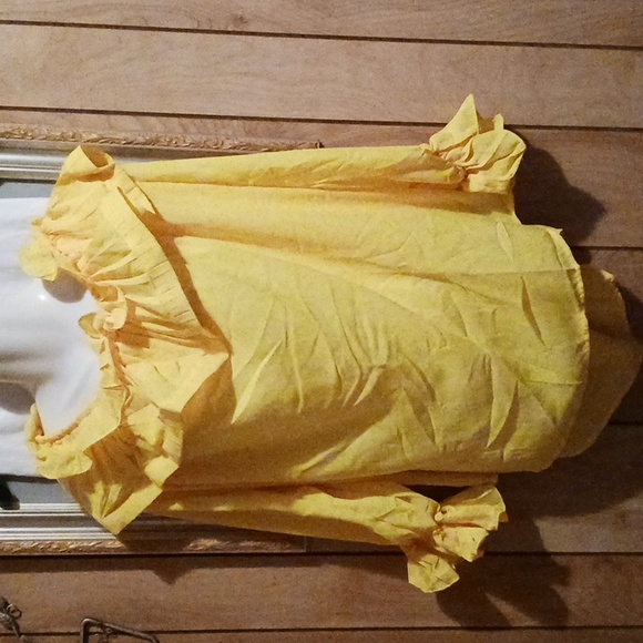 Ashley Stewart | Tops | Ashley Stewart Ruffle Offshoulder Blouse | Poshmark